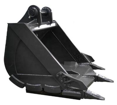 China Strength Black / Yellow Excavator General Purpose Bucket With 1.4cbm Capacity for sale