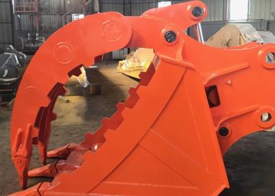 China OEM 30Ton Customized Large Capacity Excavator Thumb Bucket for CAT330 Grapple Attachment Q355B/NM400 for sale