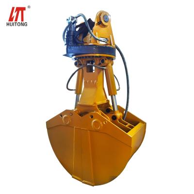 China Q355B Dredging Crane Wire 5-30 Ton Clamshell Grab Bucket for sale