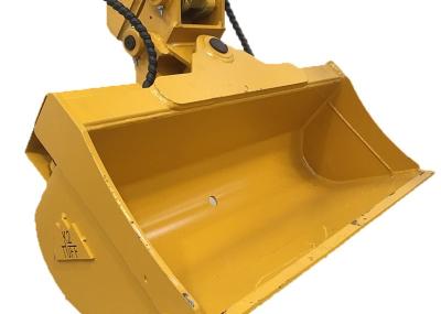 China Heavy Duty Red Tiltable Digging Bucket for Demanding Excavation Tasks for sale
