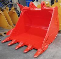 China Capacity Hardox450/500 Excavator Bucket 800-1200mm 10-180mm Height for sale