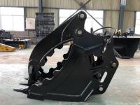 China OEM 30Ton Customized Large Capacity Excavator Thumb Bucket for CAT330 Grapple Attachment Q355B/NM400 for sale