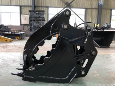 China OEM 5 Cubic Meters Excavator Thumb Bucket Wood Grabbing Catching for sale