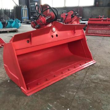 China Hydraulic Tilt Bucket 21-24T Excavator 0.8m³ SH220 R220 for Ditch Cleaning & Land Leveling for sale