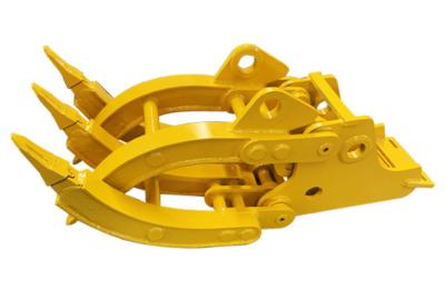 China Mechanical Excavator Grapple Construction Machinery Graple Attachment For Stone for sale
