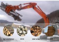 China 23t Excavator Hydraulic Grapple For PC234 Heavy Duty Wood Grapple for sale