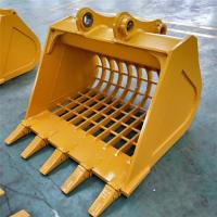 China 50-150mm Grid Size Riddle Komatsu Excavator Seive Bucket for sale