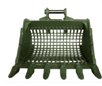 China Customizable Heavy Duty Excavator Skeleton Bucket In Yellow Or Black For Ditching for sale