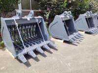 China Q355B Excavator Skeleton Bucket  0.2 Cubic Meter for sale