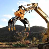 China Mini Excavator Wood Grapple For Kato HD250 HD400 for sale