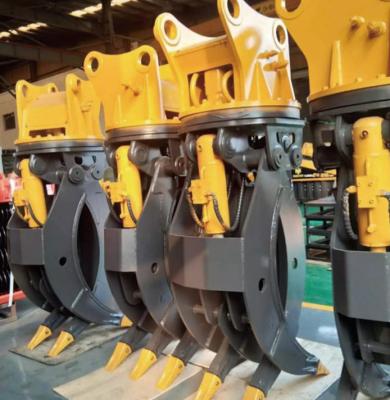 China Full 360 Degrees Excavator Rotating Grapple For Landscaping Forestry for sale
