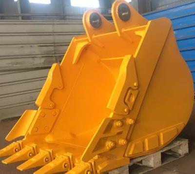 China Excavated Rock 30 Ton Excavator Rock Bucket Q355B + NM400 Material for sale
