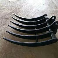 China Black / Green Excavation Brush Rake With Sharp Tines - Standard Shape for sale
