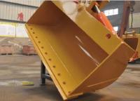 China Precision Tilted Excavator Bucket Yellow Capacity 0.1-0.75 CBM for sale