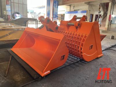 China Rotating Mini 7 Ton Excavator Tilt Bucket For Road Sweeping for sale