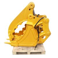 China 5 Tons Mini Excavator Thumb Bucket For Grab Wood EX80 E50 for sale