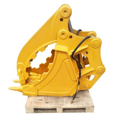 China 5 Tons Mini Excavator Thumb Bucket For Grab Wood EX80 E50 for sale