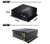 China English Language 720p Mobile DVR With 4 Channels And Max 2TB HDD 128GB SD Card Storage for sale