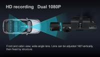 China Full HD 1080p 4G GPS CCD Sensor Mini Car Dashcam 2CH DVR For Vehicle Fleet Management for sale