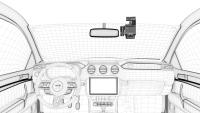 China GPS Car Tracking Device 3 Axle Gravity Acceleration Sensor ADAS DSM optional for sale