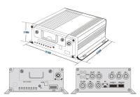 China 4G GPS WIFI ADAS DSM BSD Optional 2023 Richmor MDVR for Bus Truck Voltage DC 8V 36V for sale