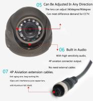 China Dome Vehicle 1080p 720p Infrared Camera With 90 Degree View Angle And MOV MP4 Video Format for sale