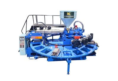 China KT-618 Pro Rotary Automatic Shoe Making Machine 25.5 KW 100 TON Clamping Force 300-500 Pcs/Hour Production for sale