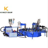 China KT-829 Rotary Two Color TPR Sole Making Machine 380V/220V with PLC Control for 100m² Production Space for sale