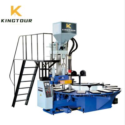 China 18500W Vertical Injection Molding Machine for PVC/TPR/TPU Shoe Soles - 100m² Compact Footprint with PLC Control for sale