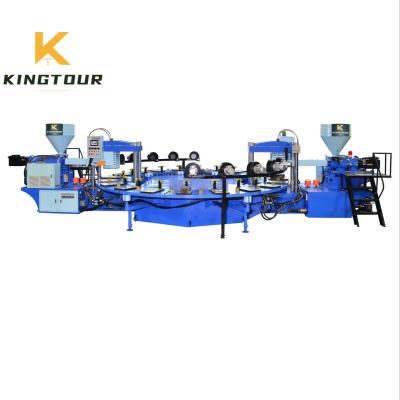 China KT-826 Two Color TPU Shoe Sole Making Machine 380V/220V with PLC Control for 100m² Production Space for sale