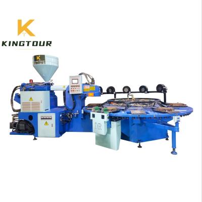 China PVC TPU TR TPR Sole Injection Machine 8 Station 120 Ton Clamping Force 400-660 Pcs Per Hour for sale