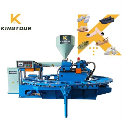 China KT-618 PVC Shoe Making Machine 24 Station with 80-120T Clamping Force and 300-440 Pcs/Hour Production for sale