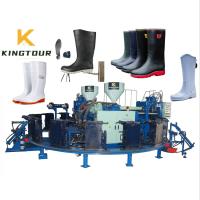 China KT-8196 Rotary 16 Station 2 Color PVC Shoe Injection Machine 220 Ton Clamping Force 200-300 Pcs/Hour for sale