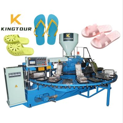 China KT-618 PVC Slipper Making Machine 24 Station 300-440 Pairs/Hour with 80-120T Clamping Force for sale