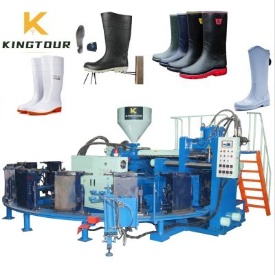 China KT-6196 Rotary 16 Station PVC Rain Boot Injection Machine 220 Ton Clamping Force 150-200 Pcs/Hour for sale