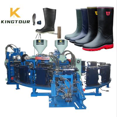 China KT-8192 Automatic Rotary 12 Station 2 Color Injection Molding Machine for PVC Rain Boots - 220 Ton Clamping Force for sale