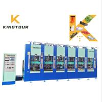 China KT-686 PLC EVA Slipper Injection Molding Machine 6 Station 180 Ton Clamping Force 400-600 Pairs/Hour for sale