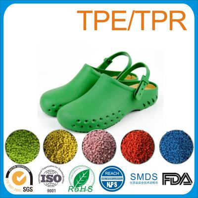 China TPE Shoe Raw Material 1000 kg Bulk for Rotary Machine Footwear Sole Production for sale