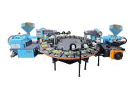 China Rotary 2 Color PVC Sole Injection Molding Machine for sale