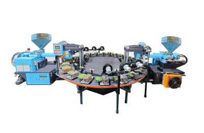 China Rotary 2 Color PVC Sole Injection Molding Machine for sale