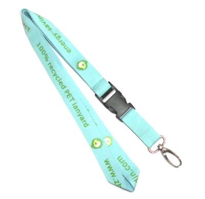 China Recycled PET Neck Strap Lanyard 90cm Cell Phone Lanyard with Custom Colorful Logo for sale