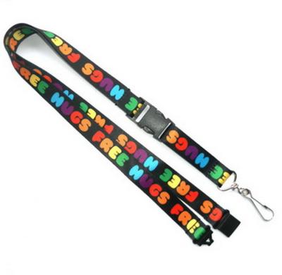China Pantone Colorful Dye Sublimation Lanyards , Custom Printed Lanyards for sale