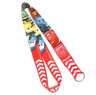 China Custom Sublimation Lanyards 2.0 cm Wide Red Dye Sublimation Print for ID Badge for sale