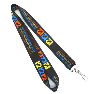 China Custom Dye Sublimation Lanyards for Name Badge ID Card 1 inch Width 36 inch Length for sale