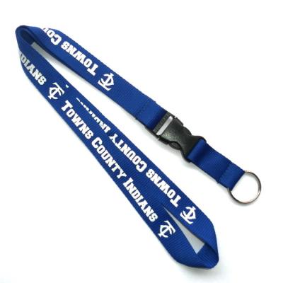 China Custom Eco Friendly White Logo Neck Strap Lanyard 800x100x20 mm for sale