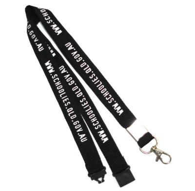 China Custom 1 Color Printed Neck Strap Lanyard for ID Badges Exhibition Card 90cm for sale