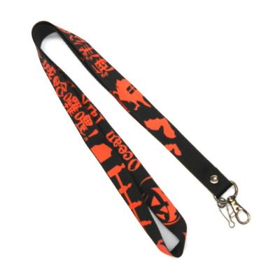 China Custom Logo Nylon Lanyard ID Card Holder Neck Strap for Schools Hospitals 90cm for sale