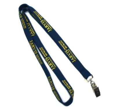 China Custom Metal Clip Dye Sublimation Tubular Lanyards for ID Badges 90cm Length for sale