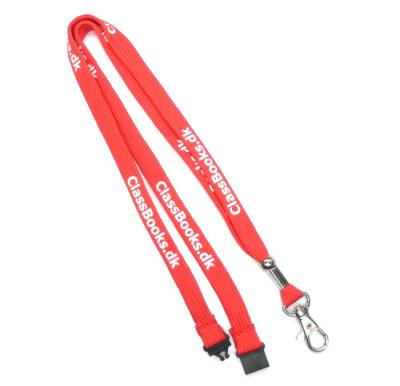 China Custom Tubular Screen Printed Lanyards 90cm Length for School Business Conference for sale