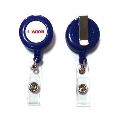 China Yoyo Flat Back Lanyard Retractable Badge Reel 60cm Cord Durable ABS for sale